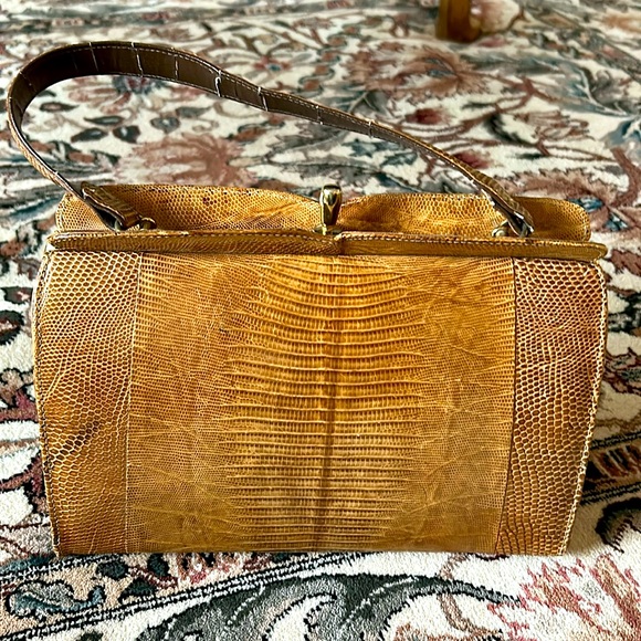 Vintage | Bags | Vintage Lizard Skin Purse | Poshmark